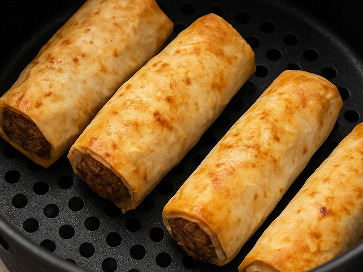 Ντολμαδάκια με κιμά σε φύλλο κρούστας στο air fryer - Airfryers.gr