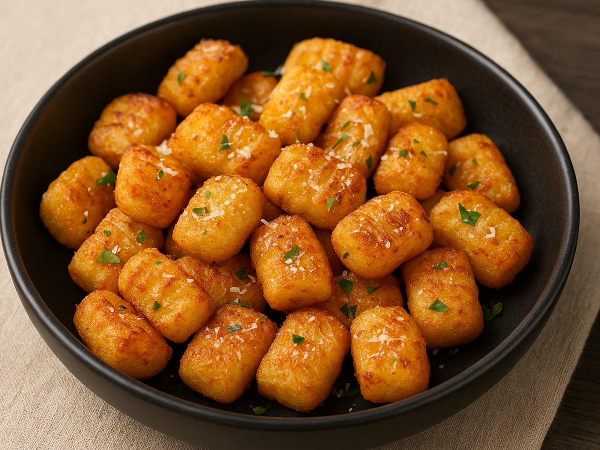 Νιόκι πατάτας με τραγανή υφή και παρμεζάνα στο air fryer - Airfryers.gr