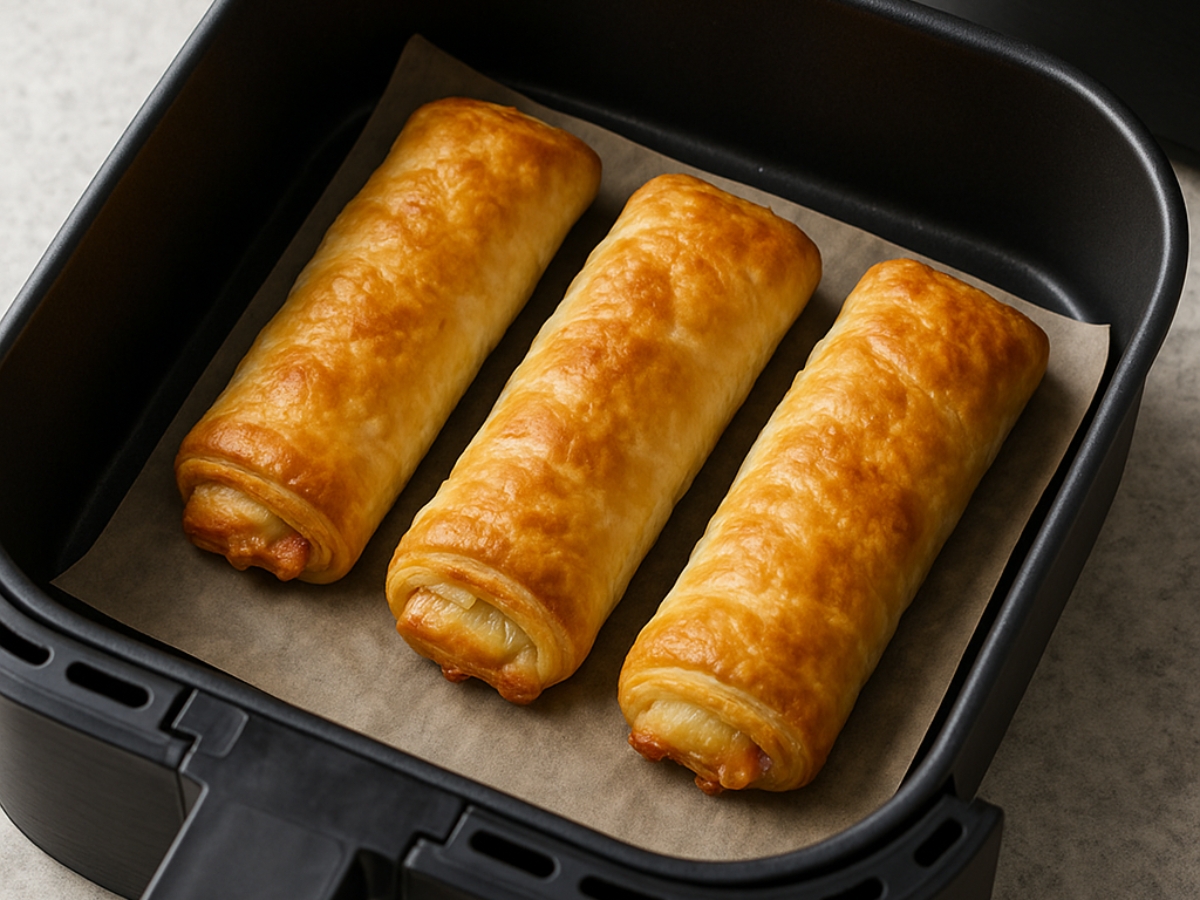 Φλογέρες με ζαμπόν και τυρί στο air fryer – Έτοιμες σε 10 λεπτά ...