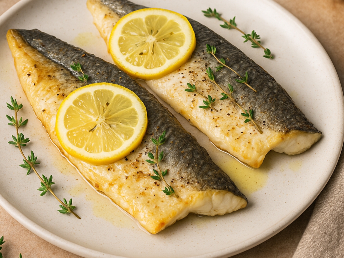 Φιλέτο Λαβράκι με Λεμόνι και Θυμάρι στο Air Fryer: Η Απόλυτη Συνταγή ...