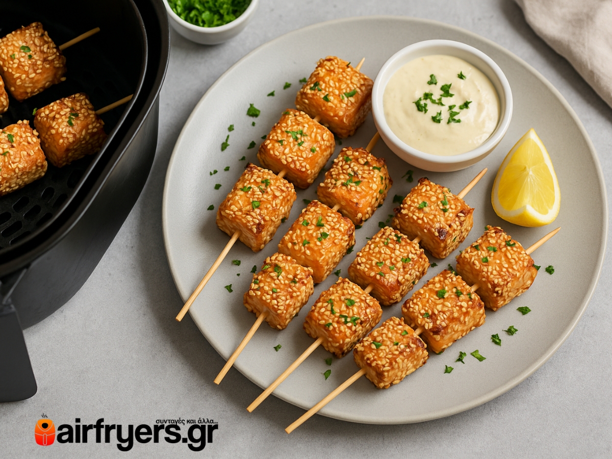 Καλαμάκια σολομού με σουσάμι στο Air Fryer – Υγιεινή και γευστική ...